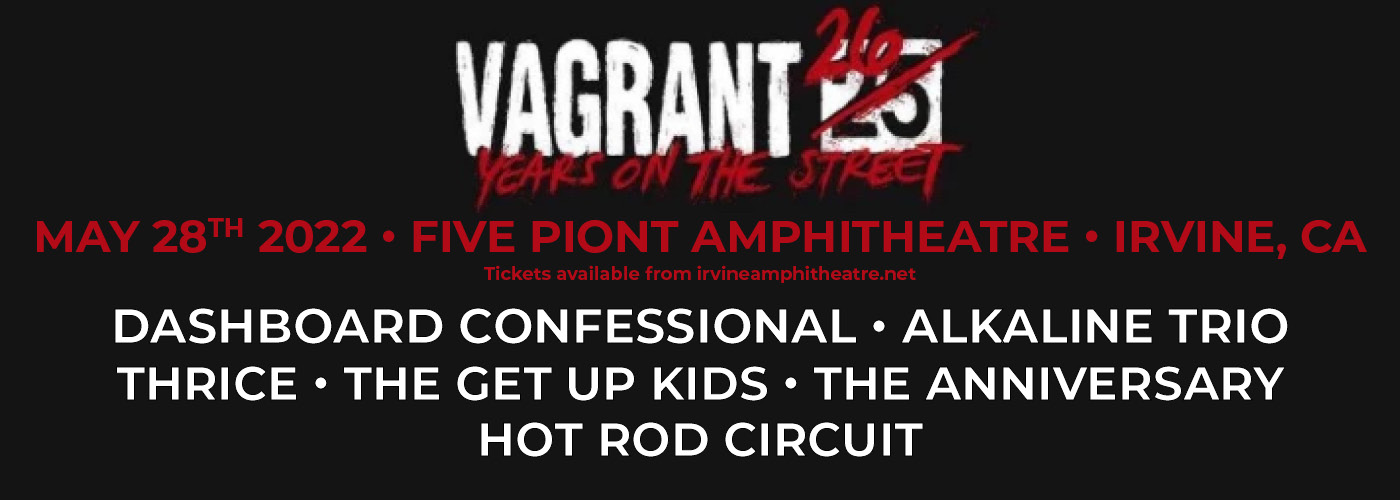 Vagrant 25: 26 Years on the Street Tickets | 28th May | FivePoint ...